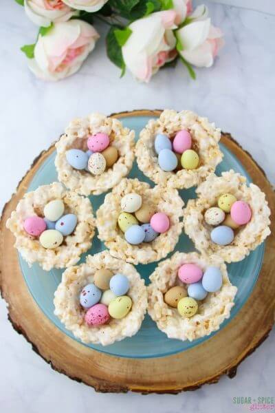 No-Bake Mini Egg Easter Nests (with Video) ⋆ Sugar, Spice and Glitter