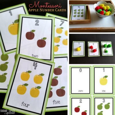 Apple Number Cards ⋆ Sugar, Spice and Glitter