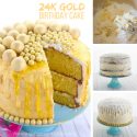 24k Gold Birthday Cake ⋆ Sugar, Spice and Glitter