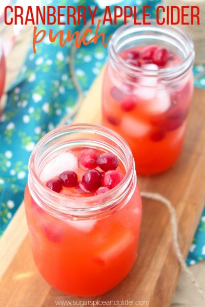 Cranberry Apple Cider Punch - Sugar, Spice and Glitter