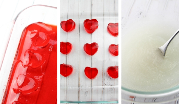 Heart Cut-Out Jell-O Squares ⋆ Sugar, Spice and Glitter