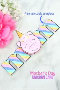 Unicorn Mother's Day Card (with VIDEO) ⋆ Sugar, Spice and Glitter