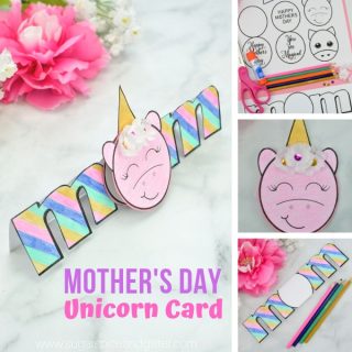 Unicorn Mother's Day Card (with VIDEO) ⋆ Sugar, Spice and Glitter