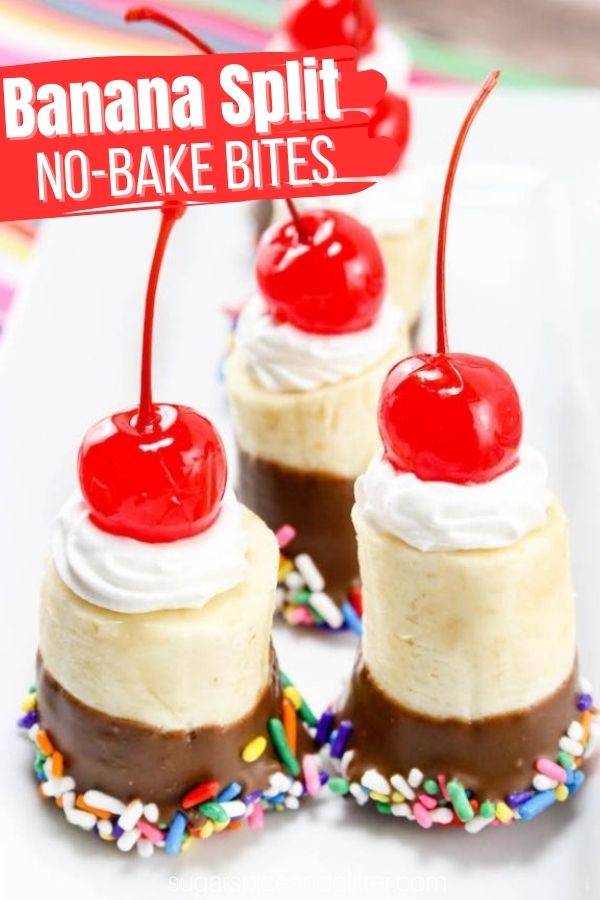 Kid-Made Banana Split Bites (with Video) ⋆ Sugar, Spice and Glitter