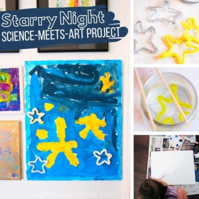 Starry Night STEAM Art Project for Kids ⋆ Sugar, Spice and Glitter
