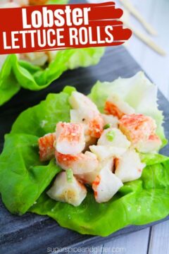 Lobster Roll Lettuce Wraps ⋆ Sugar, Spice and Glitter