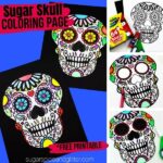 Printable Sugar Skull Coloring Page ⋆ Sugar, Spice and Glitter