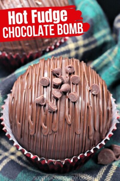 Chocolate Fudge Hot Chocolate Bombs (with Video) ⋆ Sugar, Spice and Glitter