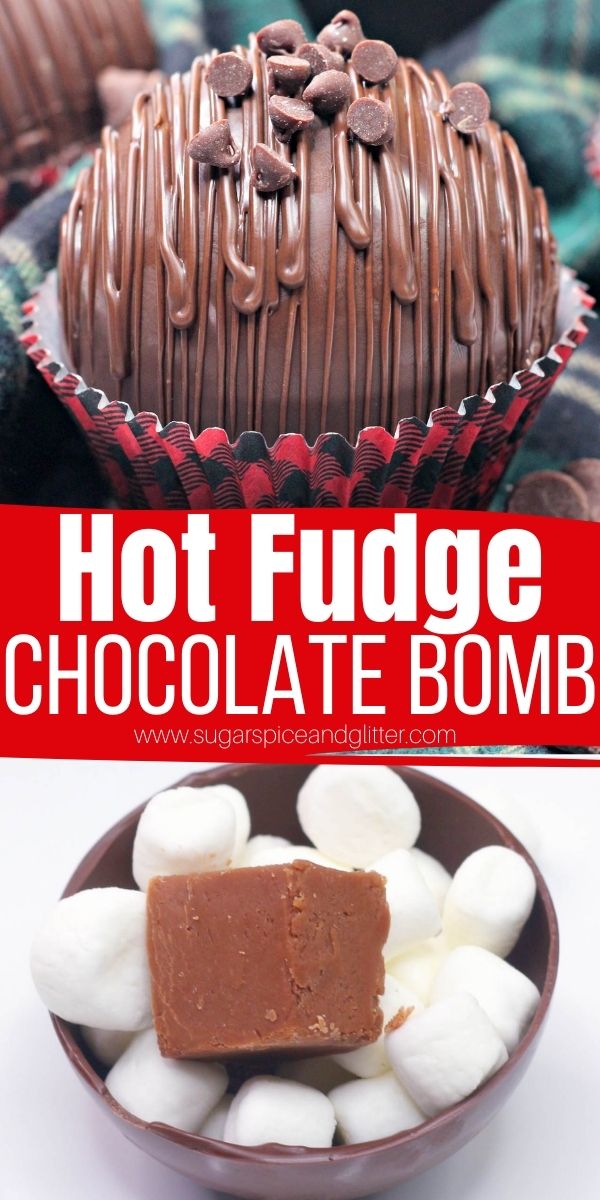 Chocolate Fudge Hot Chocolate Bombs (with Video) ⋆ Sugar, Spice and Glitter