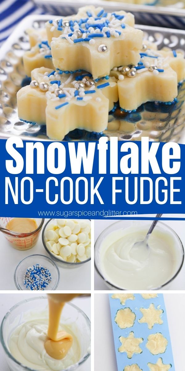Snowflake White Chocolate Fudge ⋆ Sugar, Spice and Glitter