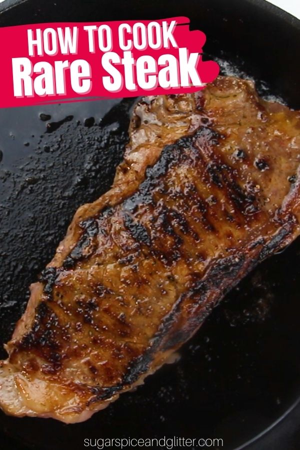 How to Cook a Rare Steak (with Video) ⋆ Sugar, Spice and Glitter