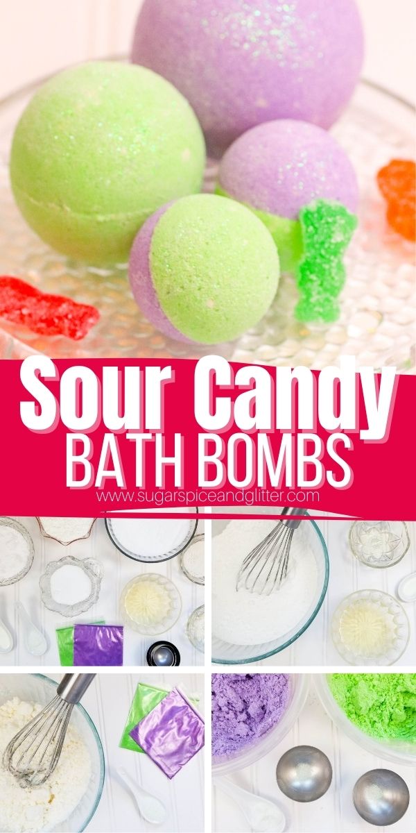 Sour Candy Bath Bombs (with Video) ⋆ Sugar, Spice and Glitter