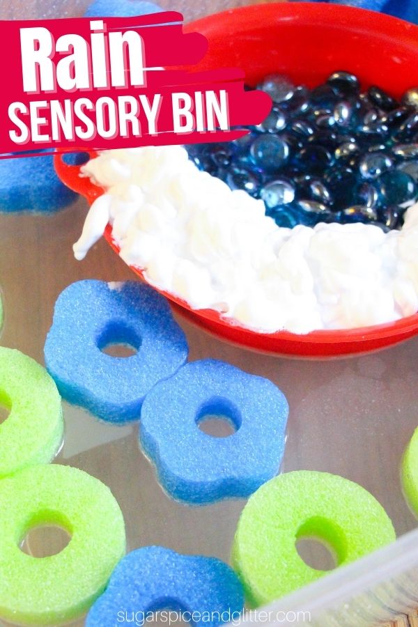 Rain Sensory Bin ⋆ Sugar, Spice and Glitter