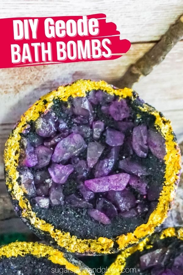 Geode Bath Bombs (with Video) ⋆ Sugar, Spice and Glitter