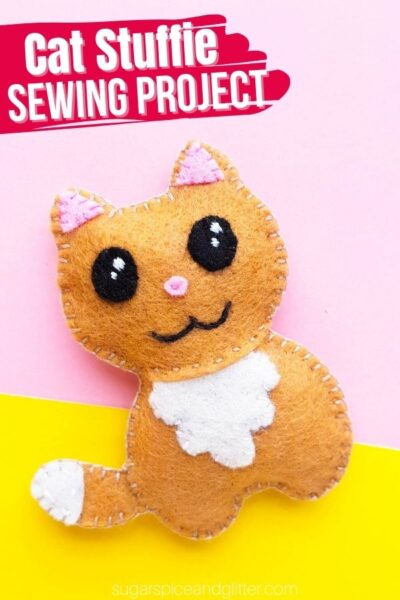 Easy Cat Stuffie Sewing Project ⋆ Sugar, Spice and Glitter