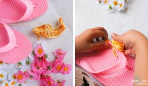 DIY Rapunzel Flip Flops ⋆ Sugar, Spice and Glitter