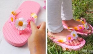 DIY Rapunzel Flip Flops ⋆ Sugar, Spice and Glitter