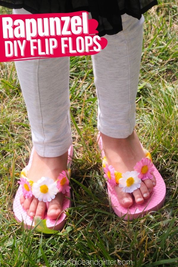 DIY Rapunzel Flip Flops ⋆ Sugar, Spice and Glitter