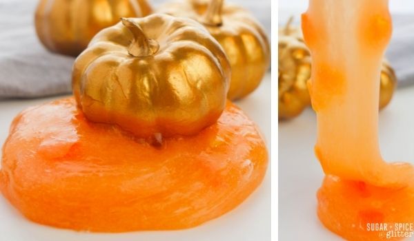 Sequin Pumpkin Slime ⋆ Sugar, Spice and Glitter