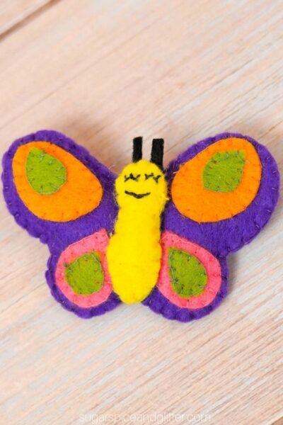 Felt Butterfly Sewing Project (with Video) ⋆ Sugar, Spice and Glitter