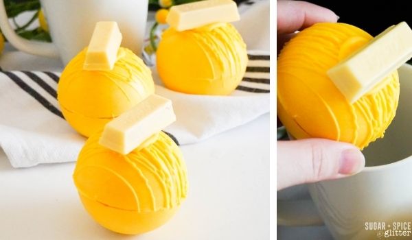 Lemon Hot Chocolate Bombs (with Video) ⋆ Sugar, Spice and Glitter