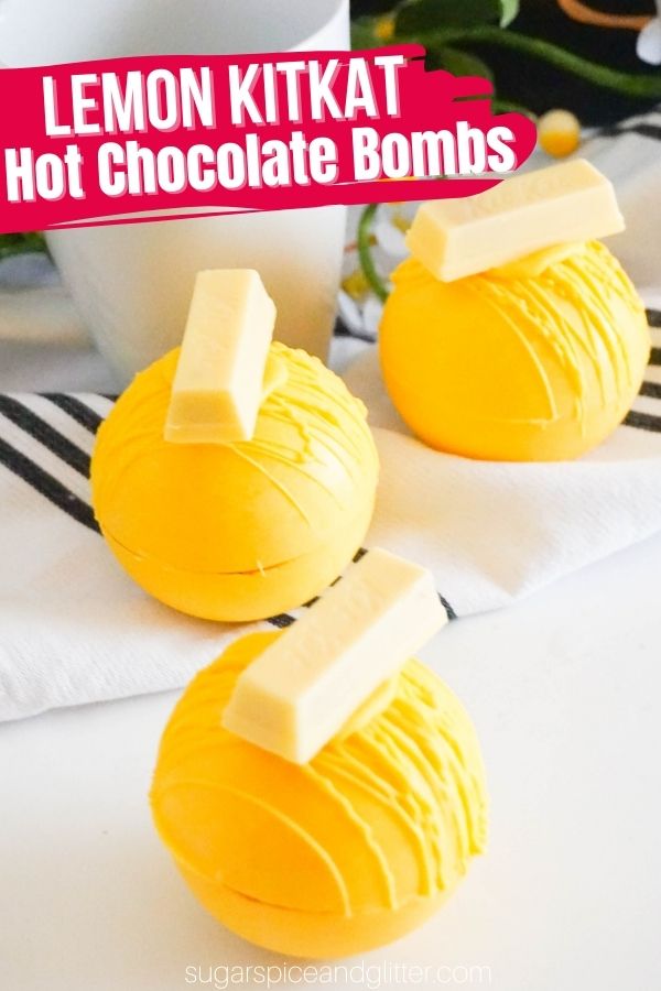 Lemon Hot Chocolate Bombs (with Video) ⋆ Sugar, Spice and Glitter