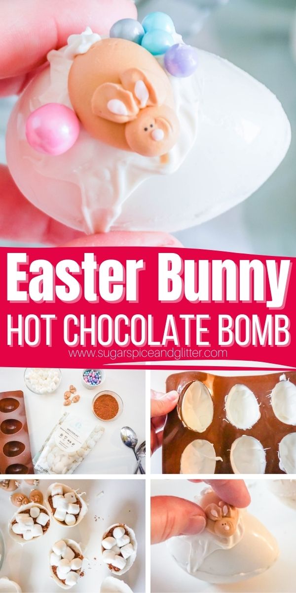 Easter Bunny Hot Chocolate Bomb ⋆ Sugar, Spice and Glitter
