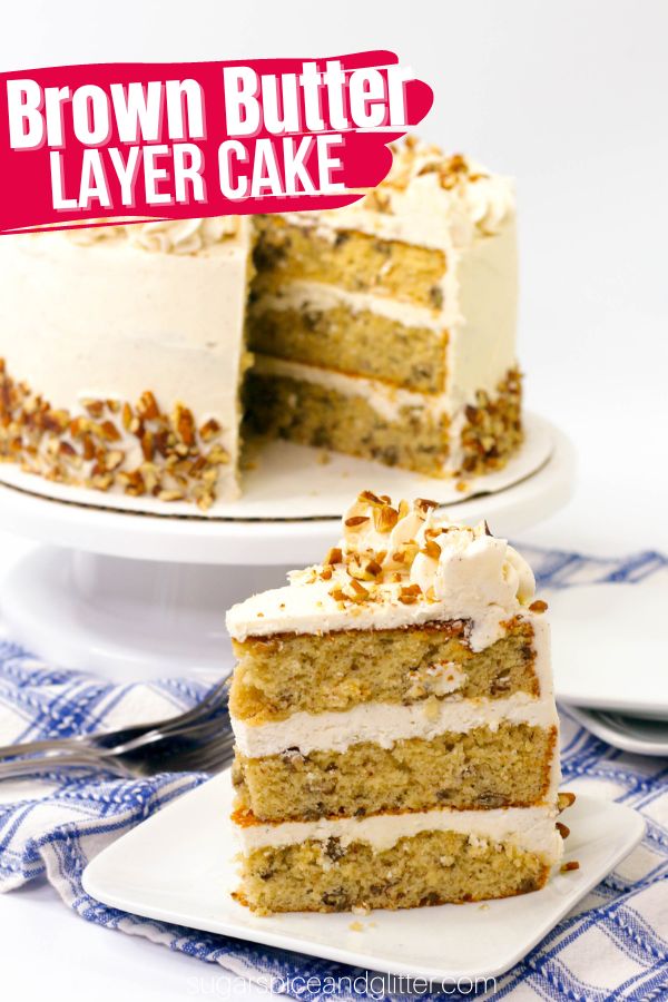 Pecan Brown Butter Layer Cake ⋆ Sugar, Spice and Glitter