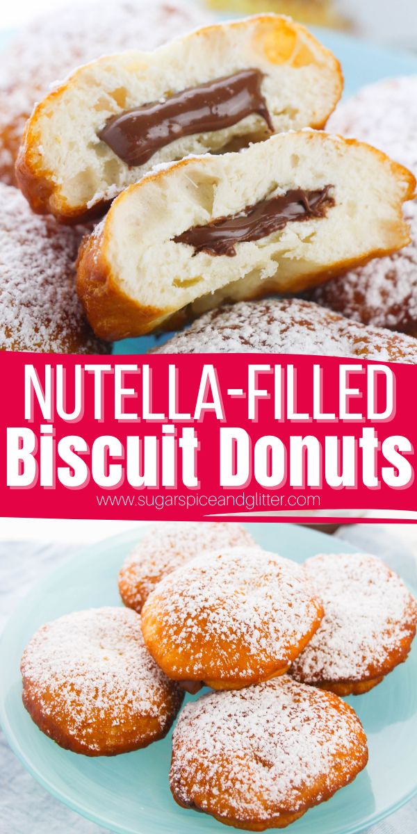 Nutella-Filled Powdered Donuts ⋆ Sugar, Spice and Glitter