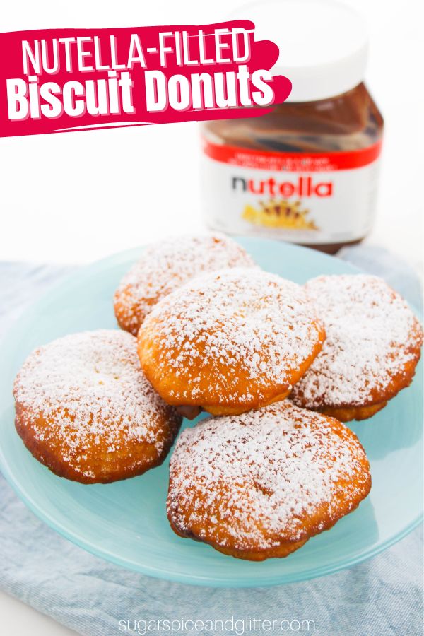 Nutella-Filled Powdered Donuts ⋆ Sugar, Spice and Glitter