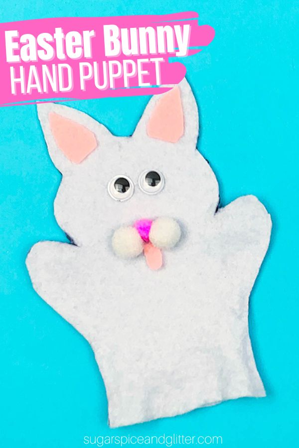 Bunny Hand Puppet ⋆ Sugar, Spice and Glitter