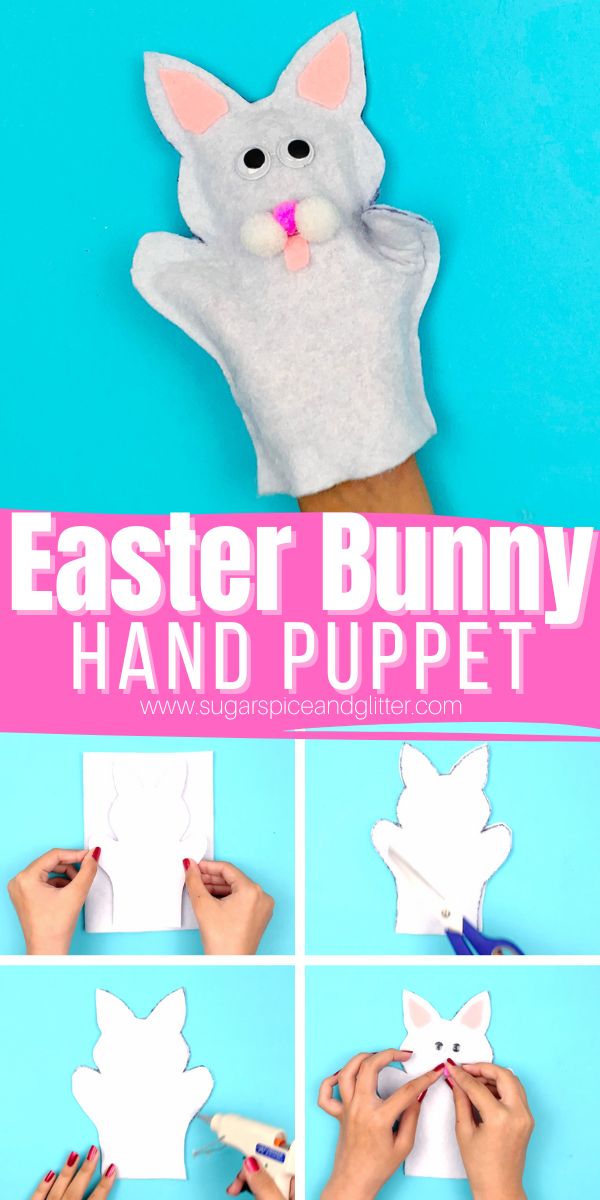 Bunny Hand Puppet ⋆ Sugar, Spice and Glitter