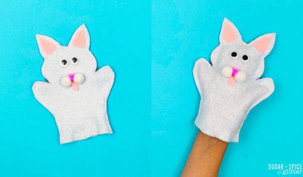 Bunny Hand Puppet ⋆ Sugar, Spice and Glitter