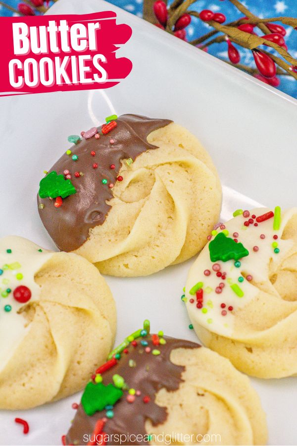 Christmas Butter Cookies ⋆ Sugar, Spice and Glitter